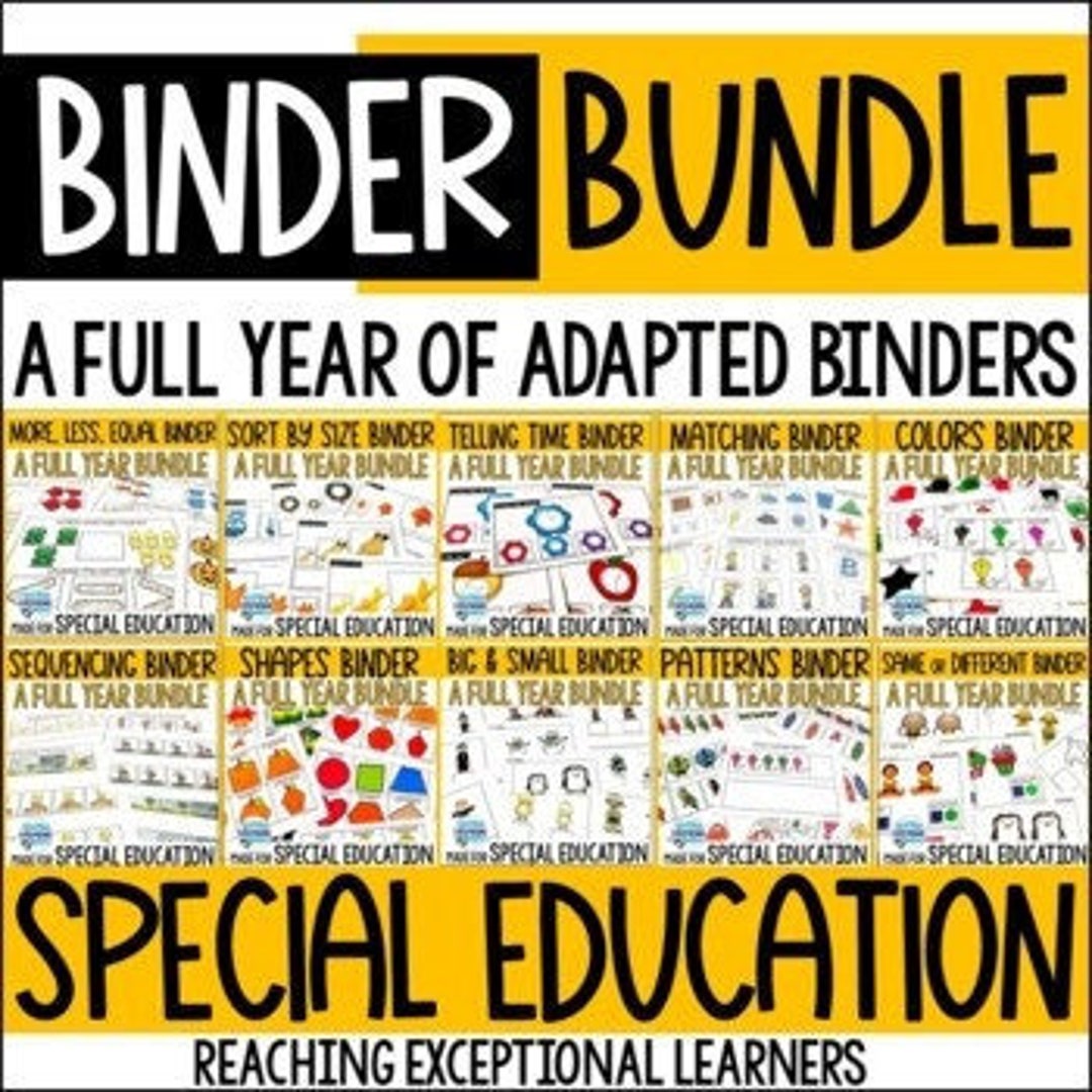 Adapted Binder BUNDLE - Etsy