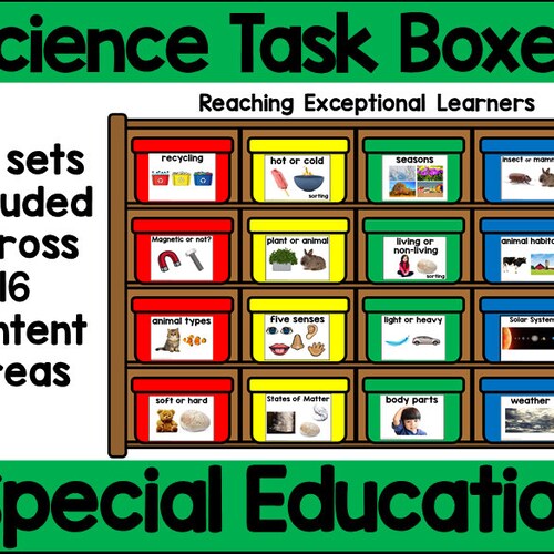 Life Skill Task Boxes Special Education - Etsy Life Skill Task Boxes Special Education - Etsy