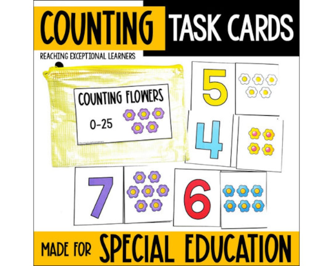 Counting 0-25 Task Cards - Etsy