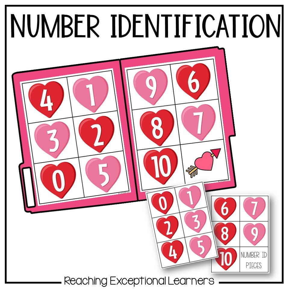 February Math File Folders - Etsy