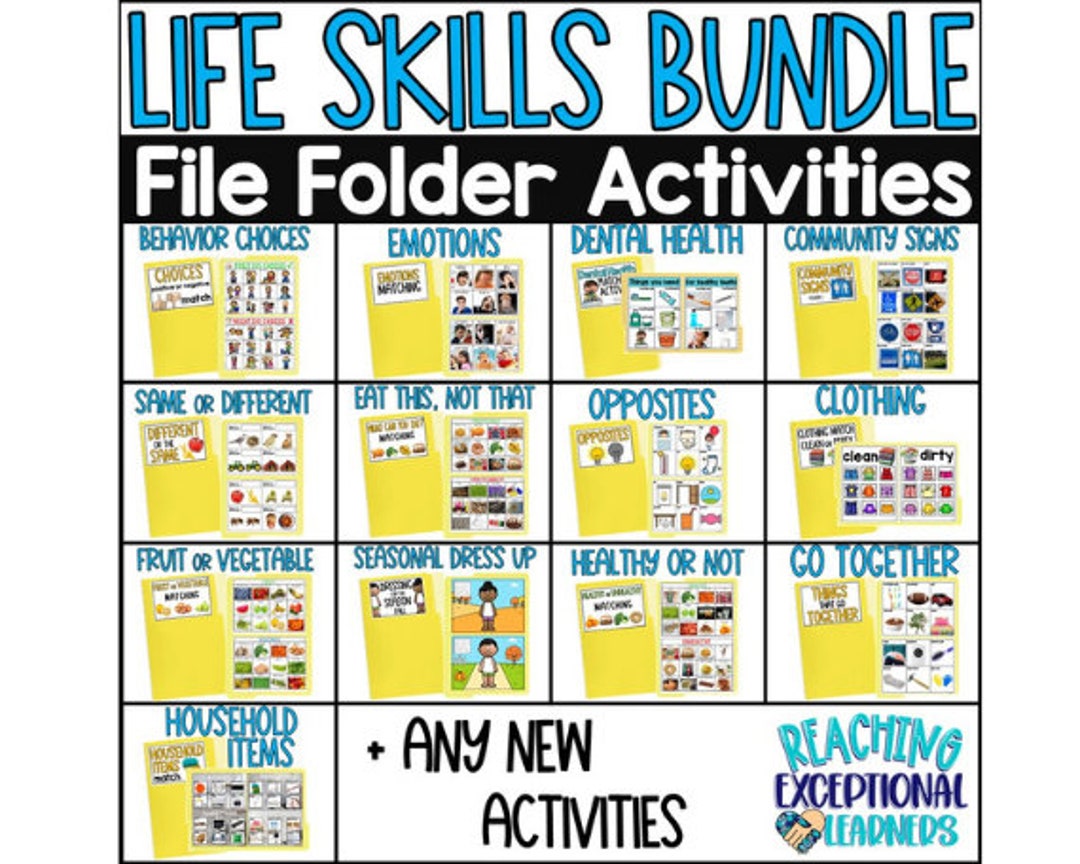 Life Skills File Folders - Etsy