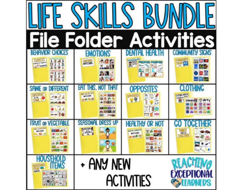 Life Skills File Folders - Etsy