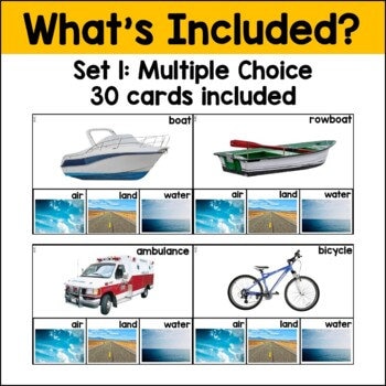 Transportation Task Cards Special Education - Etsy