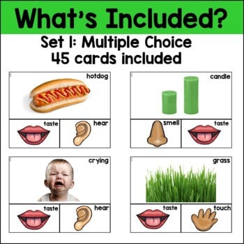 Five Senses Task Cards Special Education - Etsy