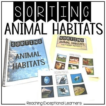 Animal Habitats Sorting Activity - Etsy