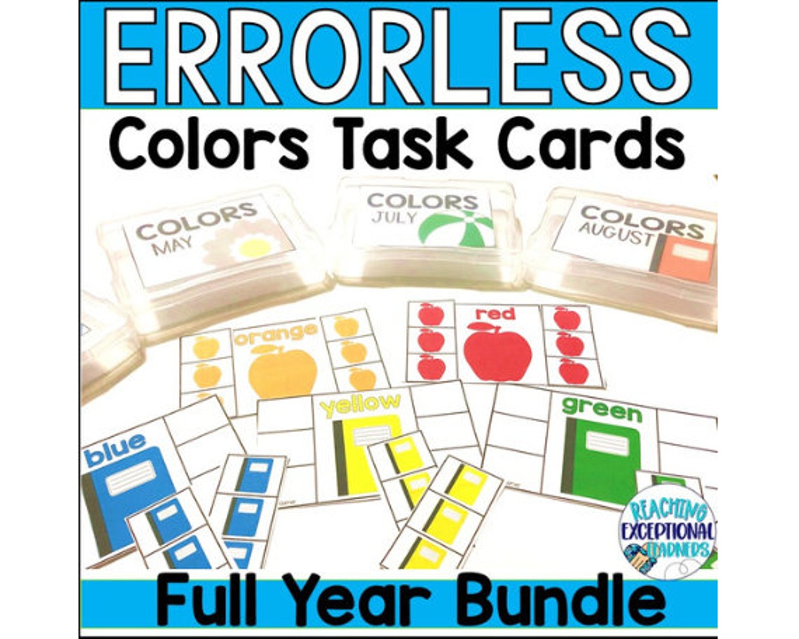Errorless Colors Task Boxes - Etsy