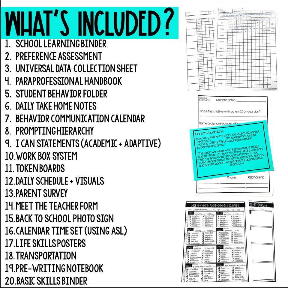 Special Education Teacher Kit - Etsy