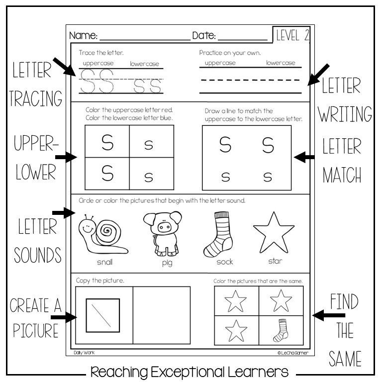 Reading Daily Work for Special Education - Etsy