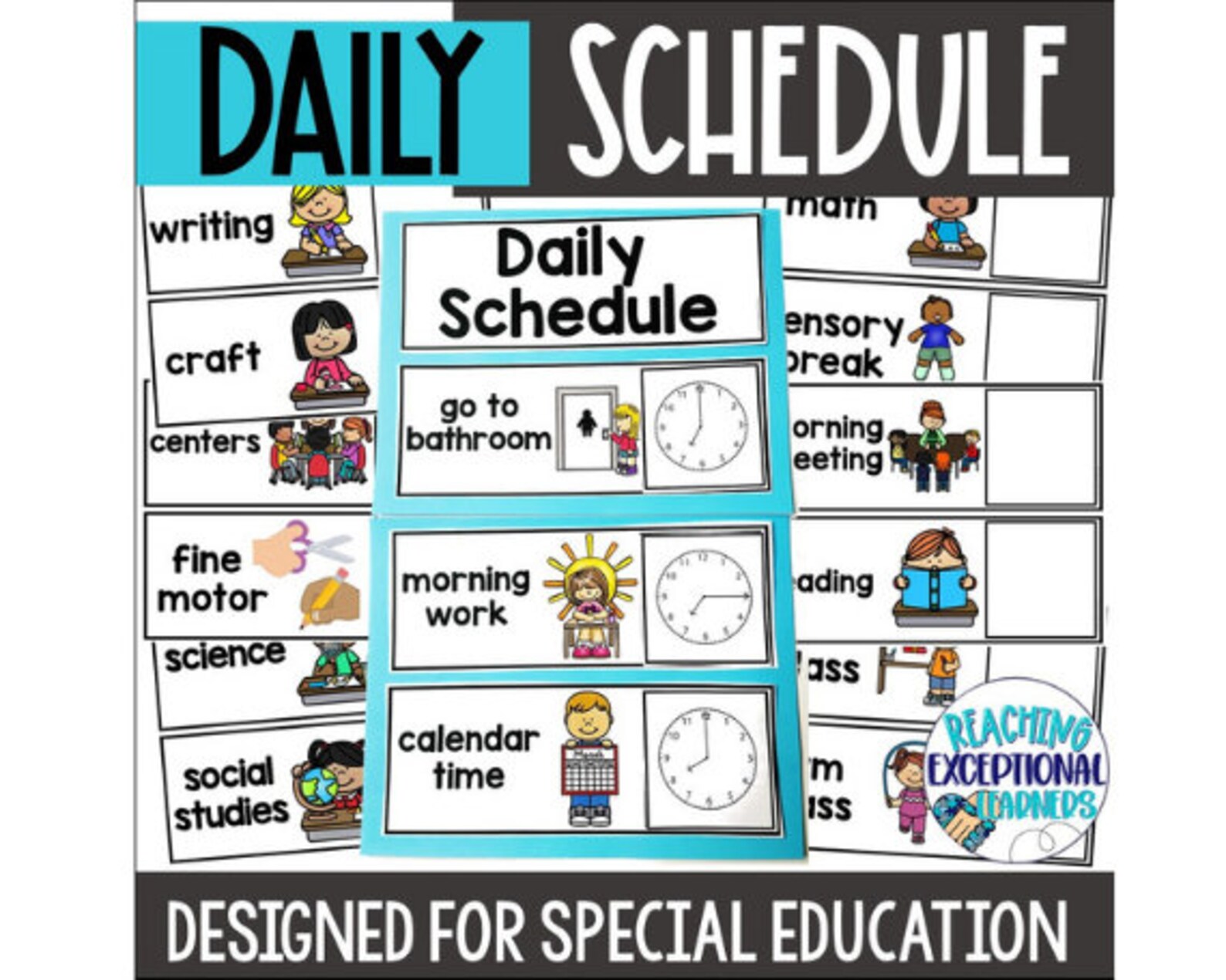 Editable Visual Daily Schedule for Special Education - Etsy