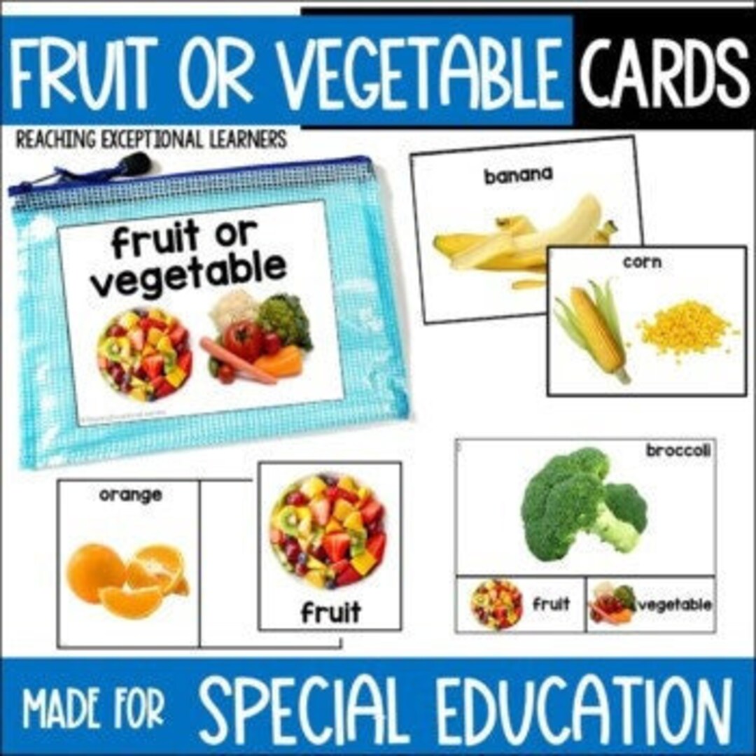 Fruit or Vegetable Task Cards - Etsy