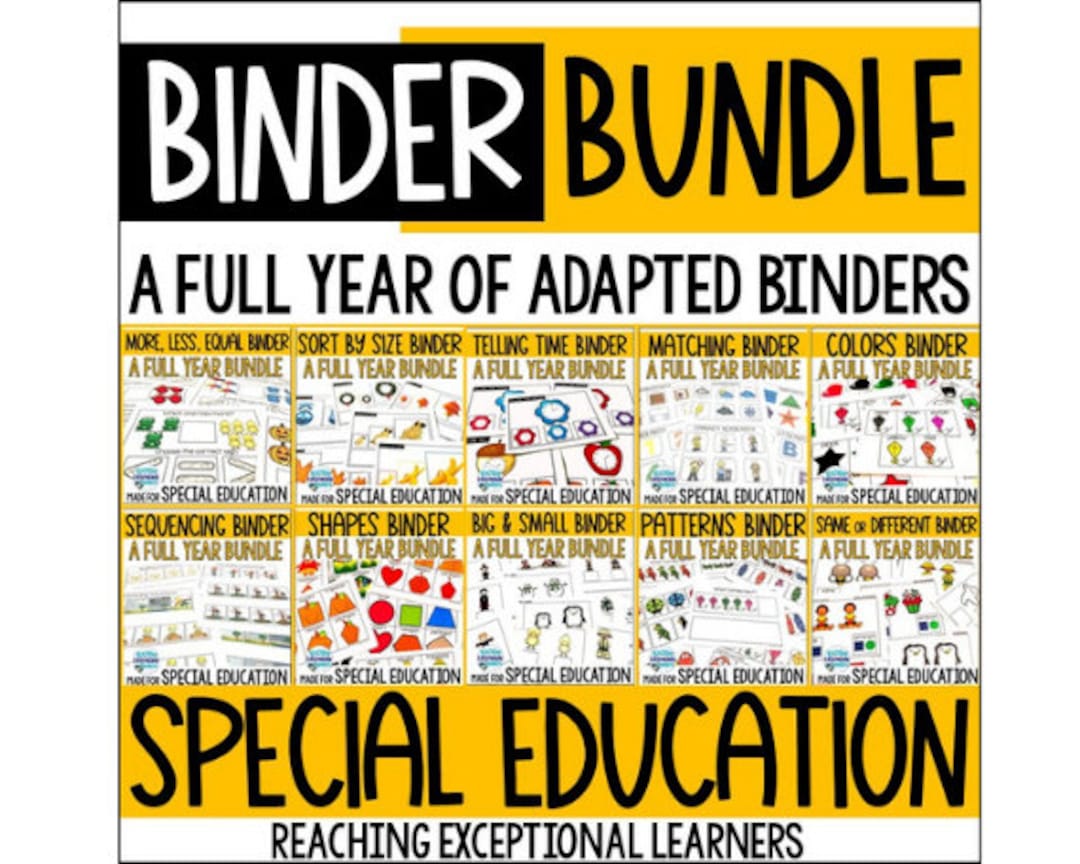Adapted Binder BUNDLE - Etsy