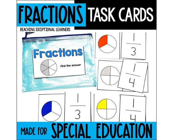 Fractions Task Card Set - Etsy