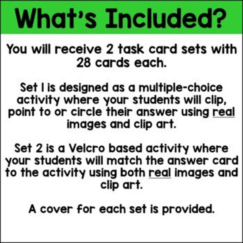 Body Parts Task Cards Special Education - Etsy