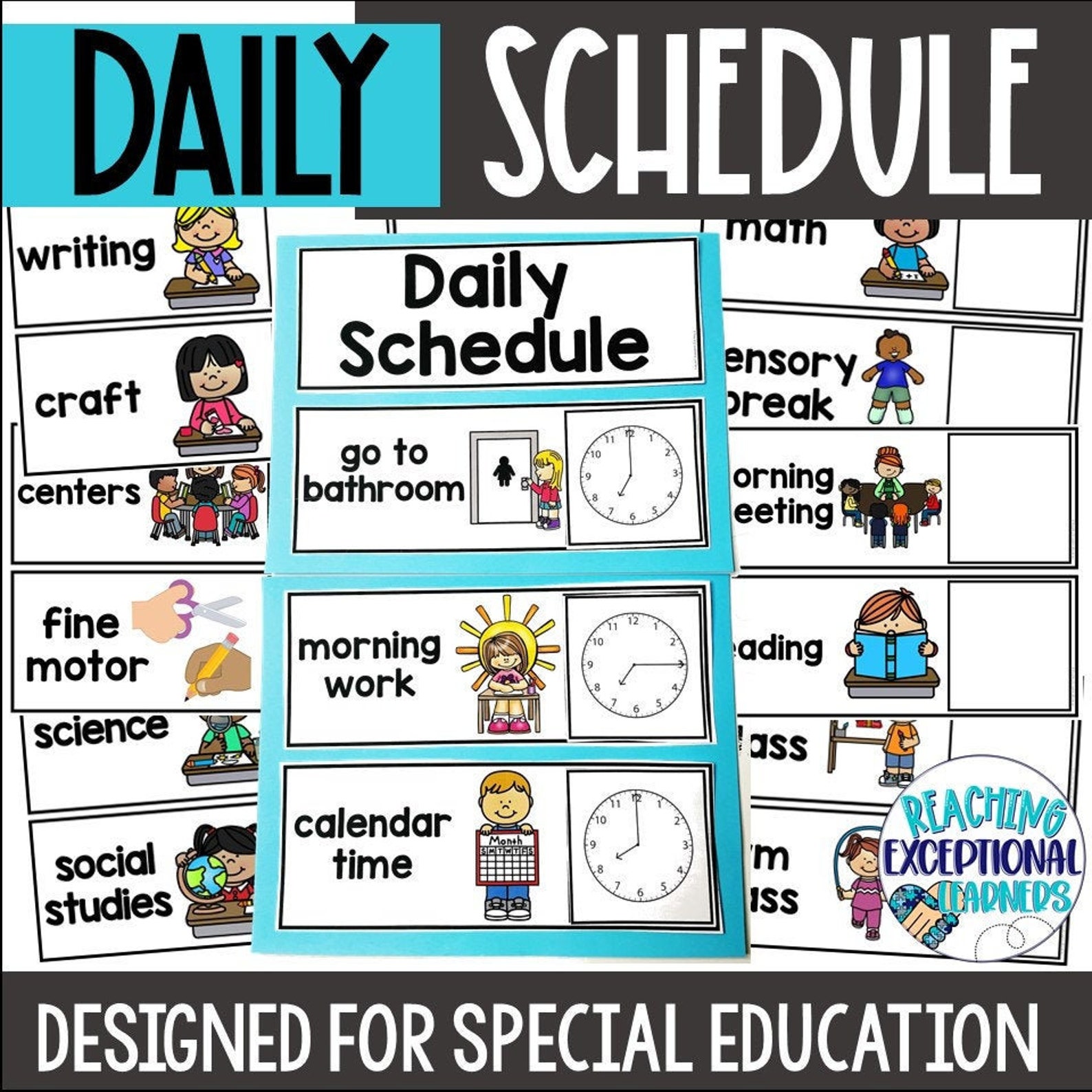 Editable Visual Daily Schedule for Special Education - Etsy