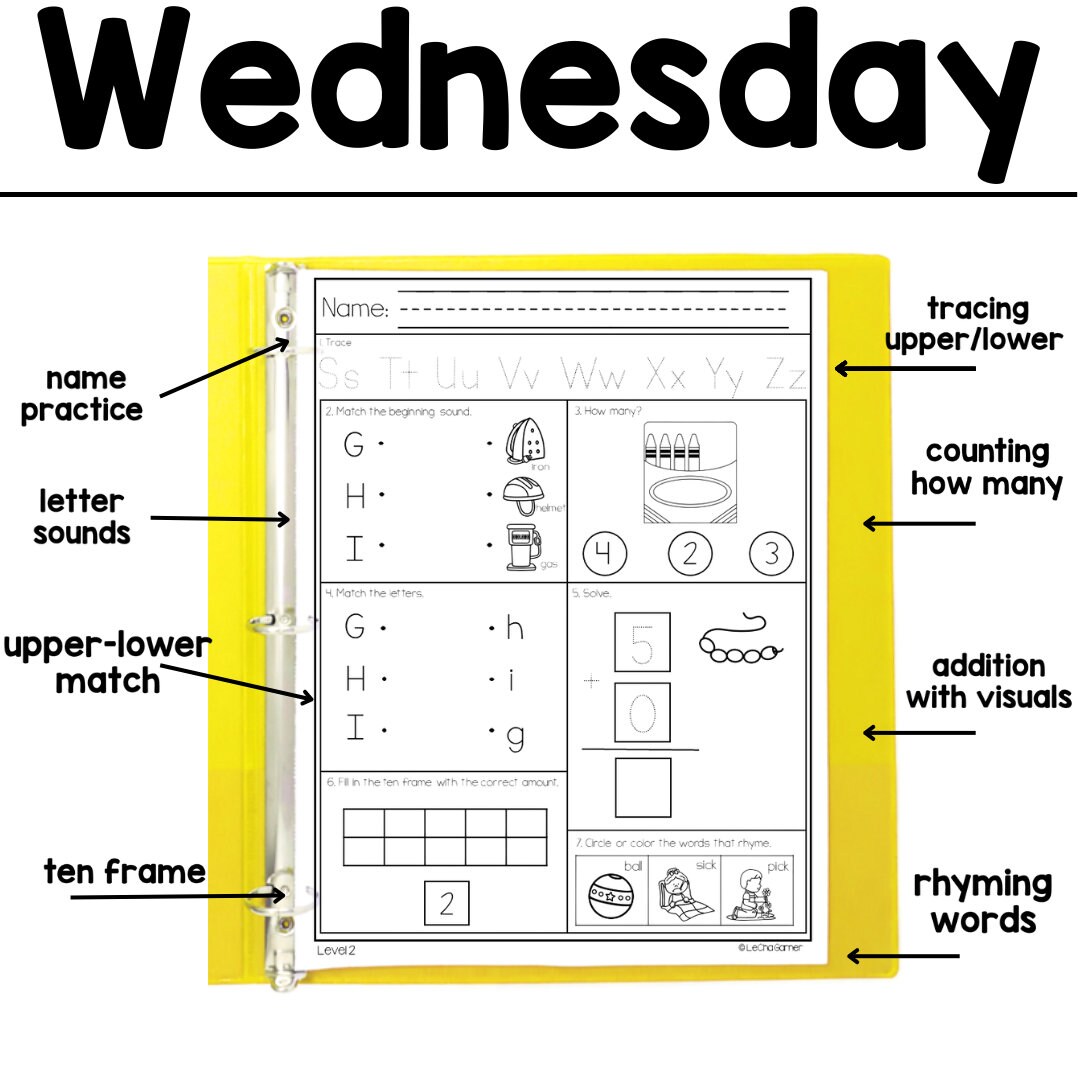 August Morning Work Level 2 - Etsy