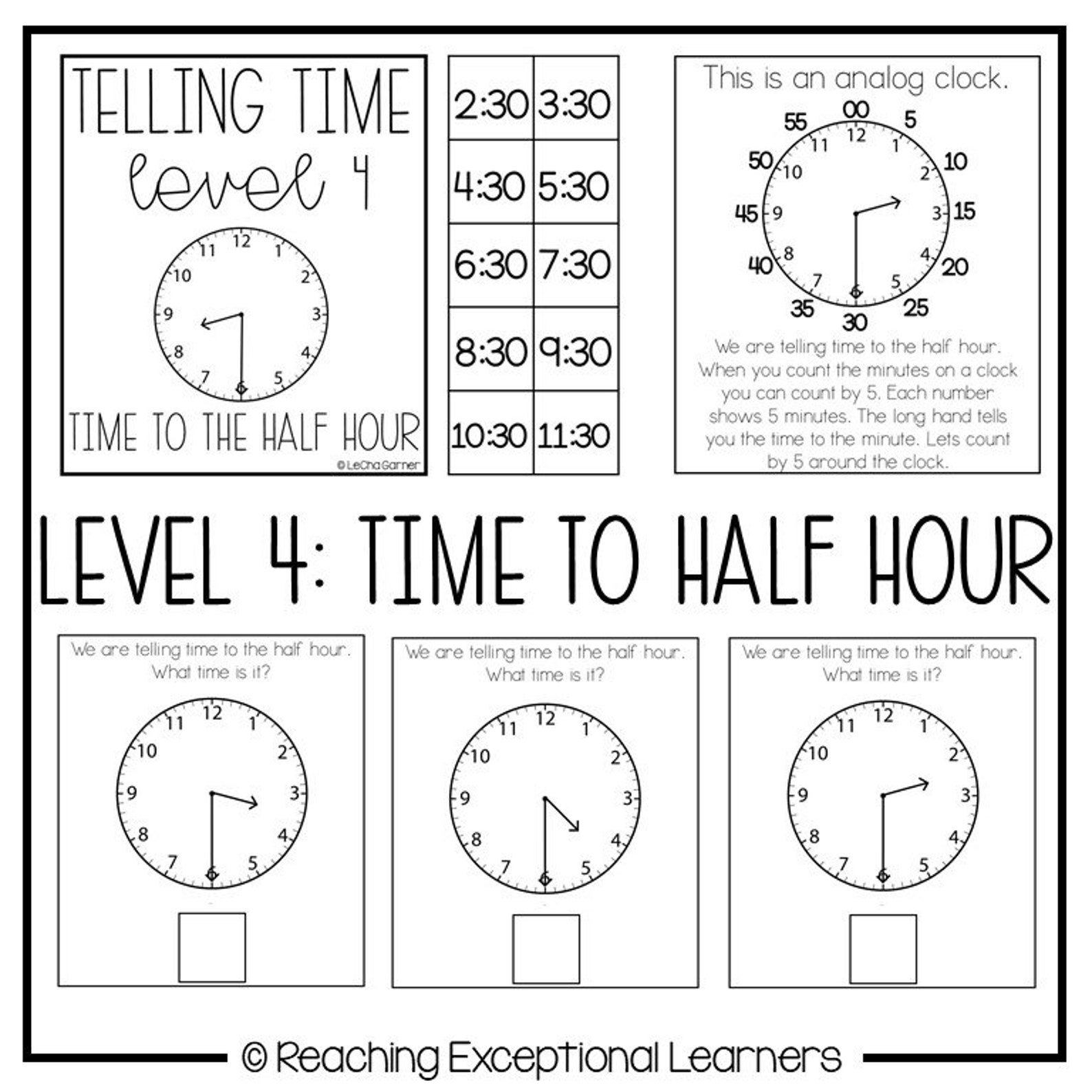 Telling Time Interactive Books - Etsy