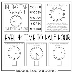 Telling Time Interactive Books - Etsy