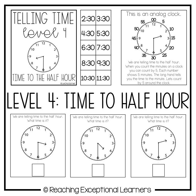 Telling Time Interactive Books - Etsy