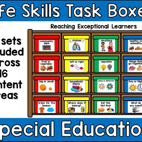 Science Task Boxes Special Education - Etsy