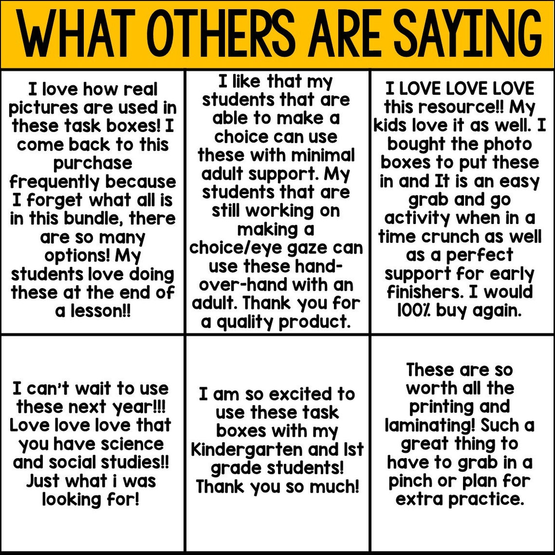 Task Box Bundle Special Education - Etsy