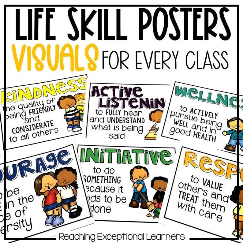 Life Skills Posters - Etsy