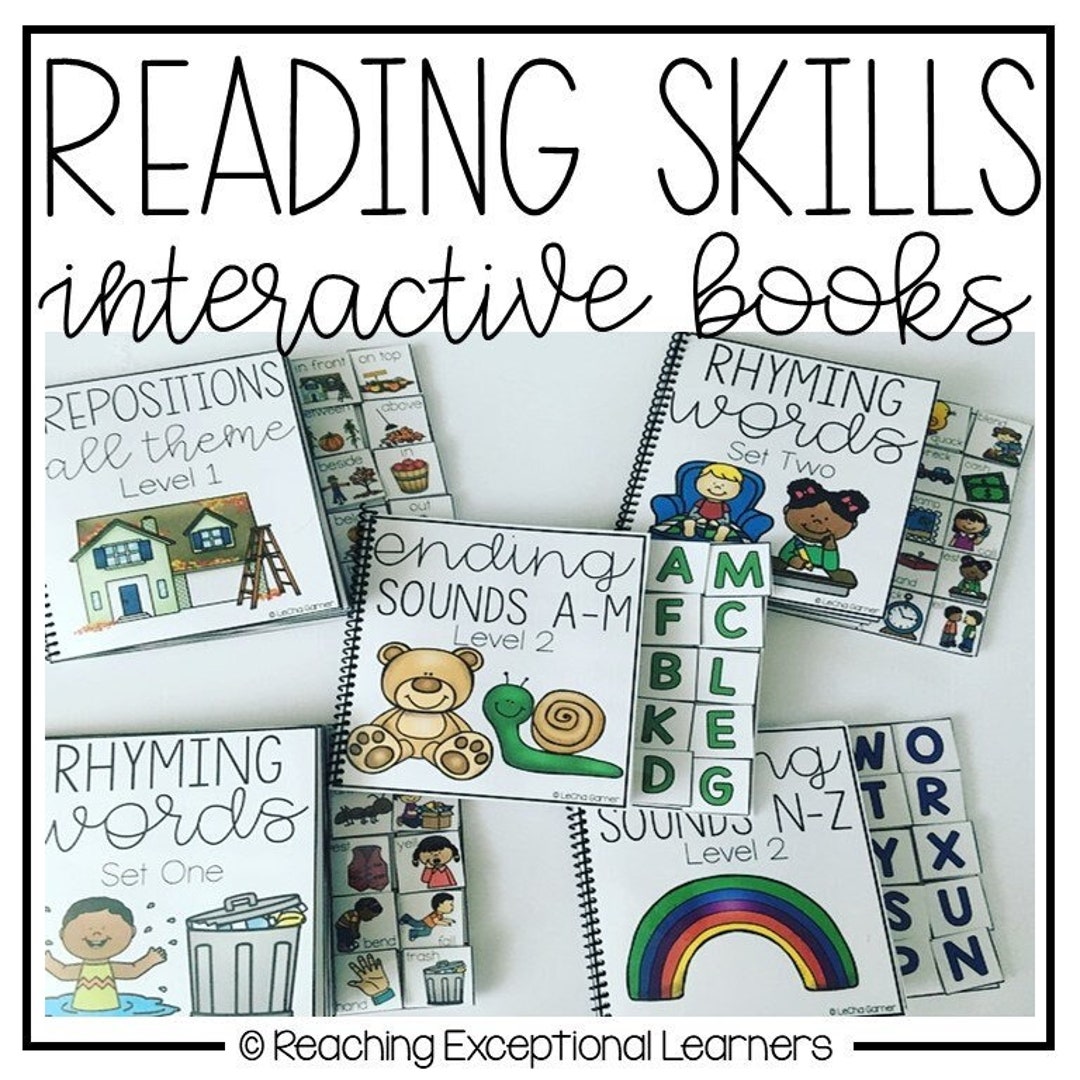 Reading Skills Interactive Books - Etsy