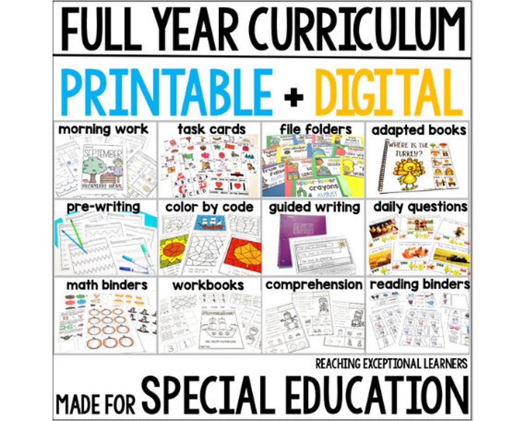 Special Education Curriculum - Etsy