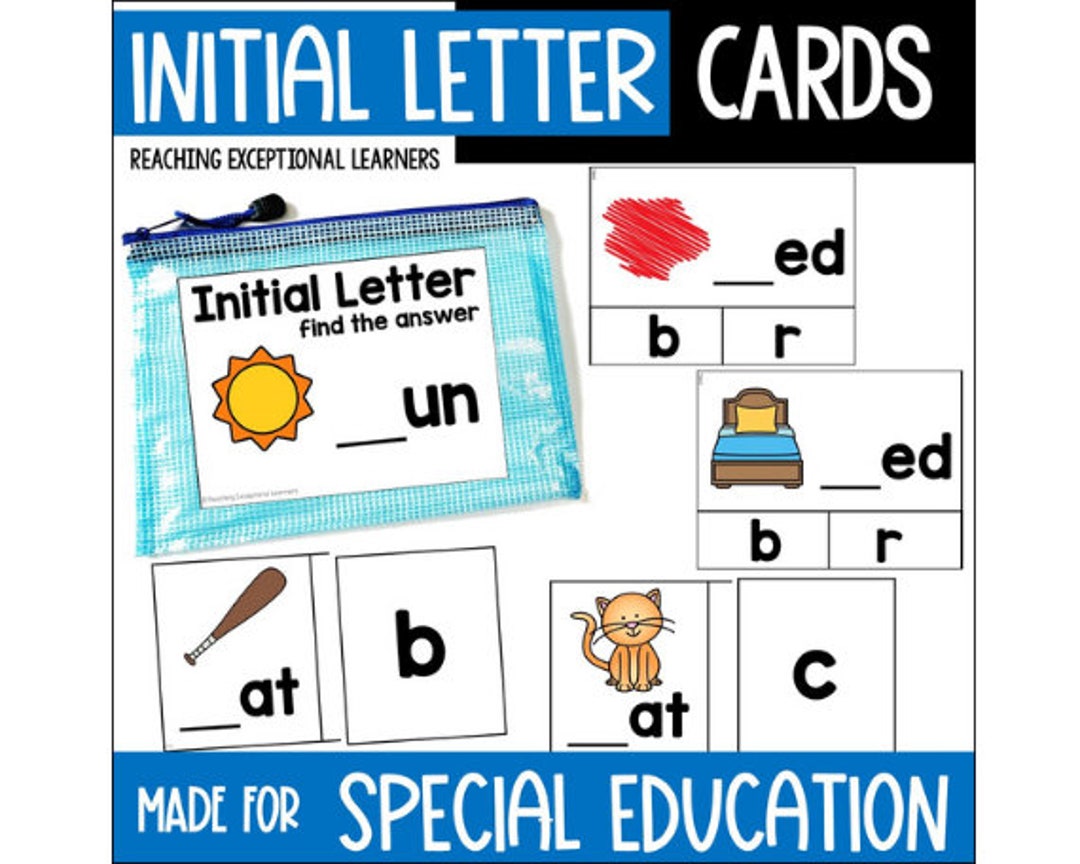 Initial Letter Task Cards - Etsy