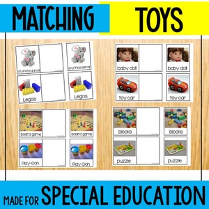 Matching Task Boxes for Special Education - Etsy