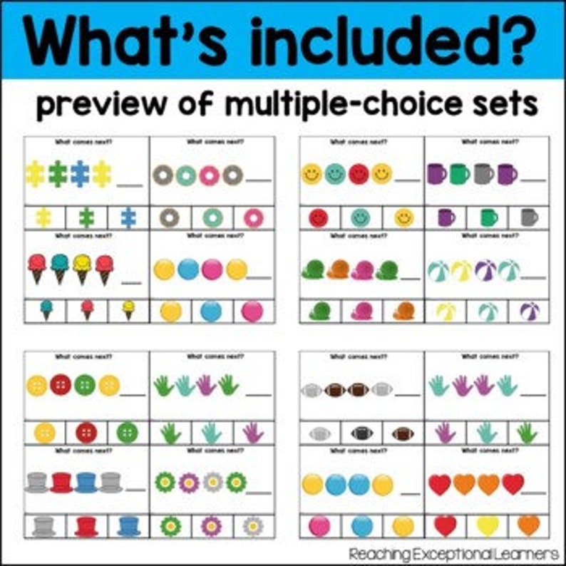 Patterns Task Cards Special Education - Etsy