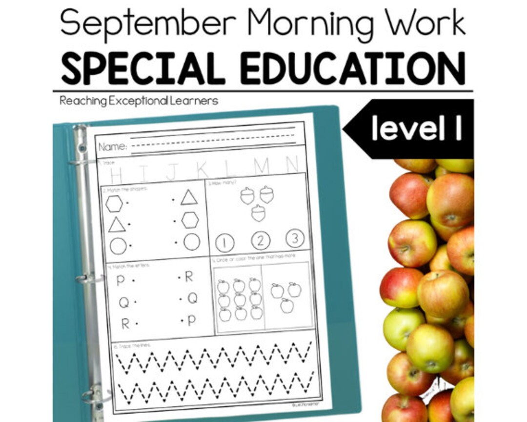 September Morning Work Level 1 - Etsy