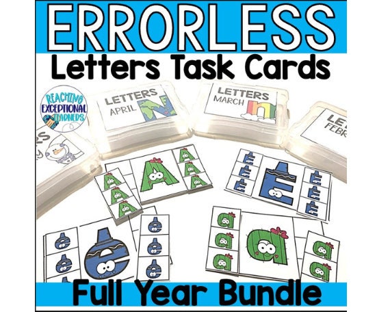 Errorless Alphabet Task Boxes - Etsy