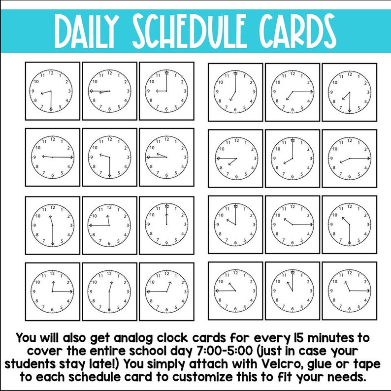 Editable Visual Daily Schedule for Special Education - Etsy