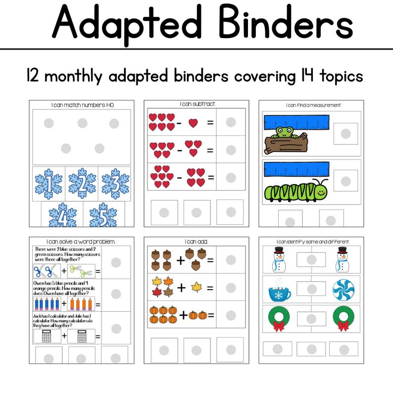 Special Education Math Curriculum - Etsy