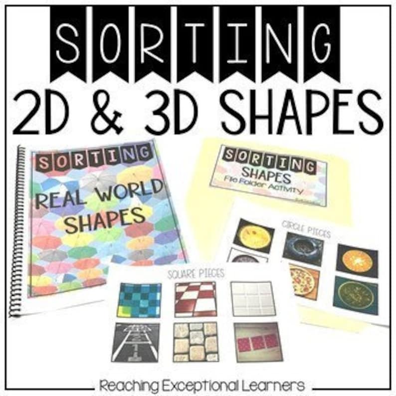 2D & 3D Shapes Sorting Activities - Etsy
