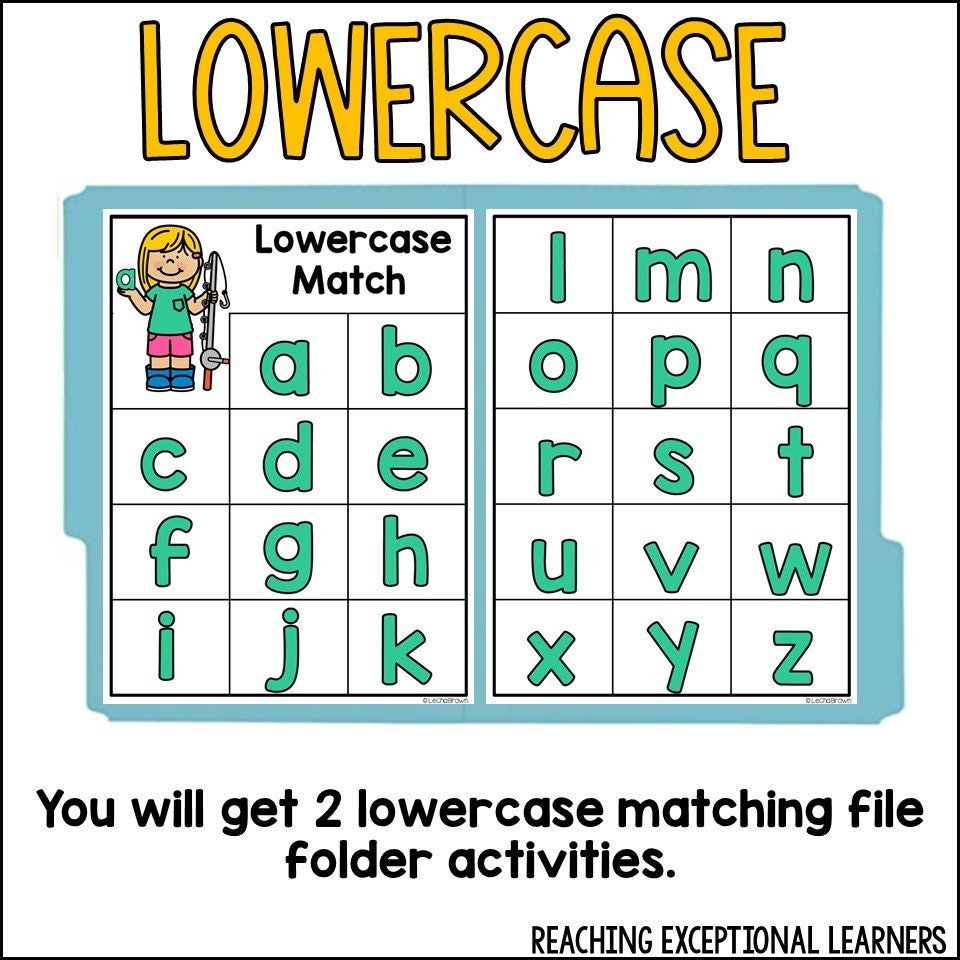 Alphabet File Folder Activities - Etsy