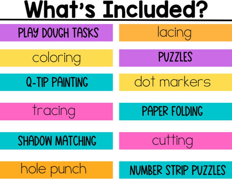 Spring Fine Motor Skill Task Boxes - Etsy