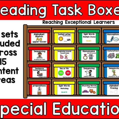Science Task Boxes Special Education - Etsy