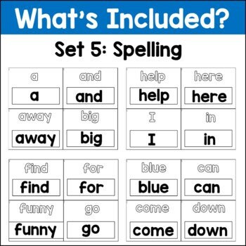 Sight Words Level 1 Task Cards - Etsy