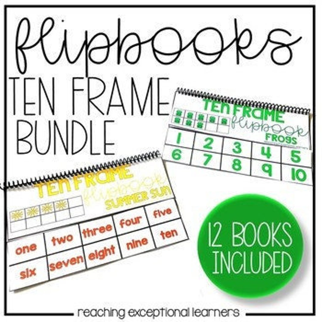Ten Frame Flipbooks Bundle - Etsy