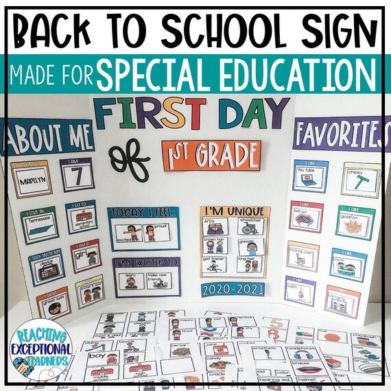 Back to School Photo Sign Special Education | Etsy