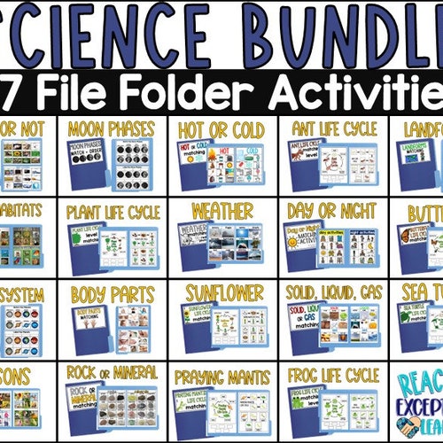 Science File Folder Bundle - Etsy