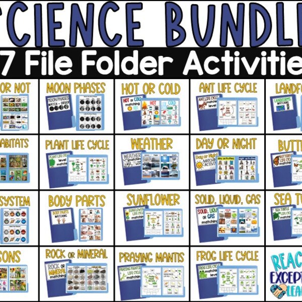 Science File Folder Games - Etsy