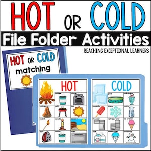 Hot or Cold File Folder Activities - Etsy