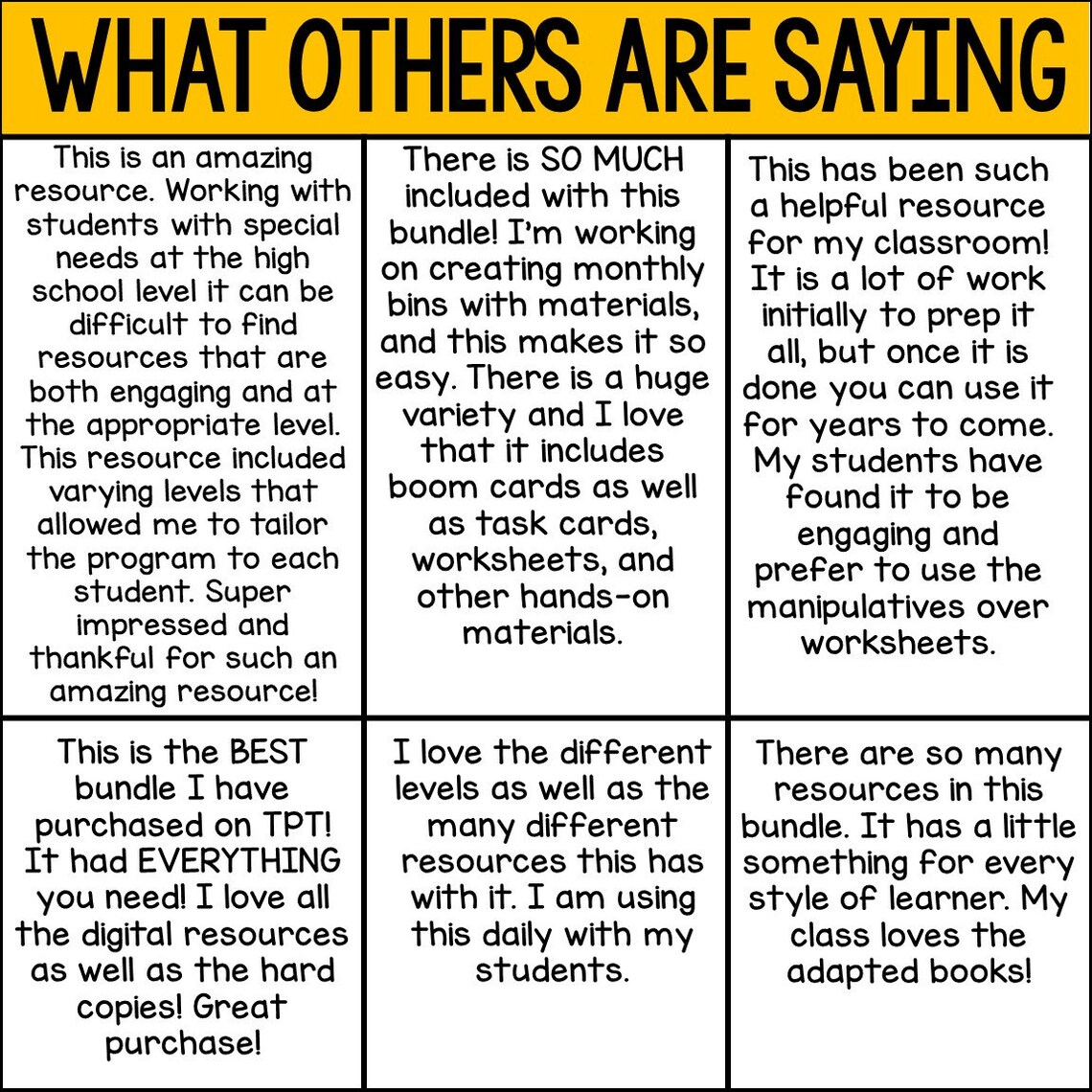 Special Education Curriculum - Etsy