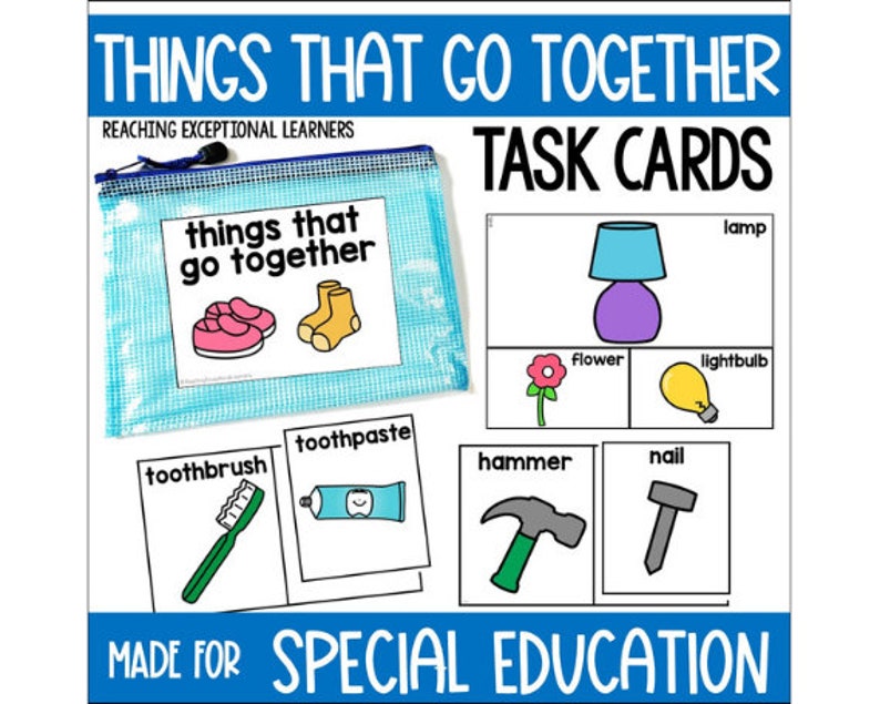 Things That Go Together Task Cards - Etsy