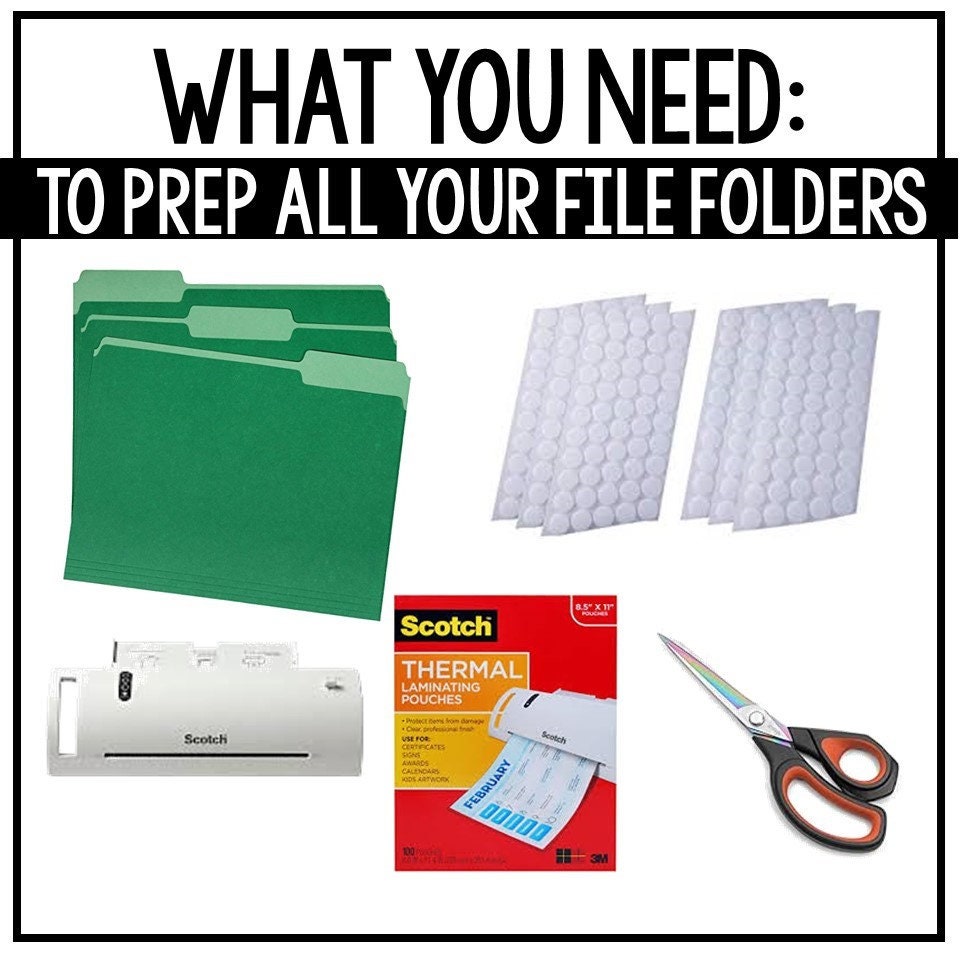 Monthly Math and Reading File Folder Bundle - Etsy