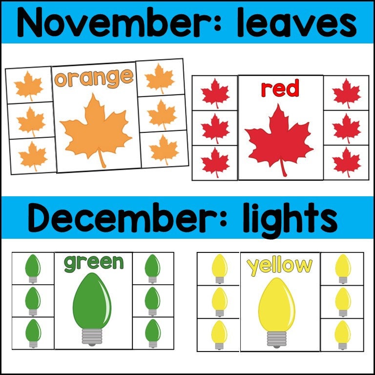 Errorless Colors Task Boxes - Etsy