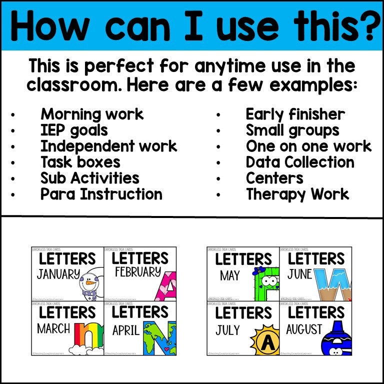 Errorless Alphabet Task Boxes - Etsy