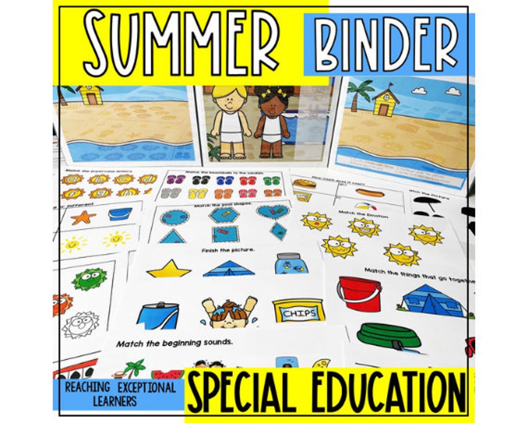 Summer Adapted Binder for Special Education - Etsy